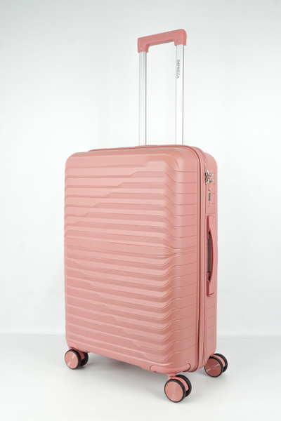 Чемодан Chemodan 360 средний из полипропилена с TSA замком (Импульс) чайная роза M+ - купить с ...