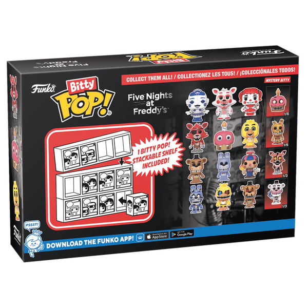 Фигурка Funko Bitty POP! FNAF Nightmare Bonnie+Nightmare Chika+Freddy ...