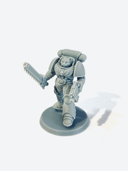 Игровая миниатюра Cat Primaris Space Marine 40K (Кот Prime Space Marine ...