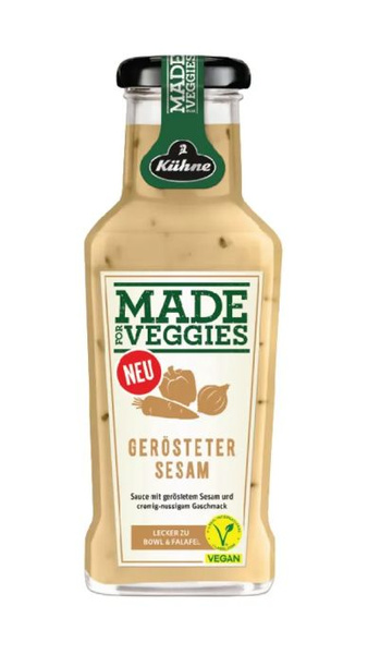 Соус Kuhne Made for Veggie с кунжутным маслом и жареным кунжутом, 235 ...
