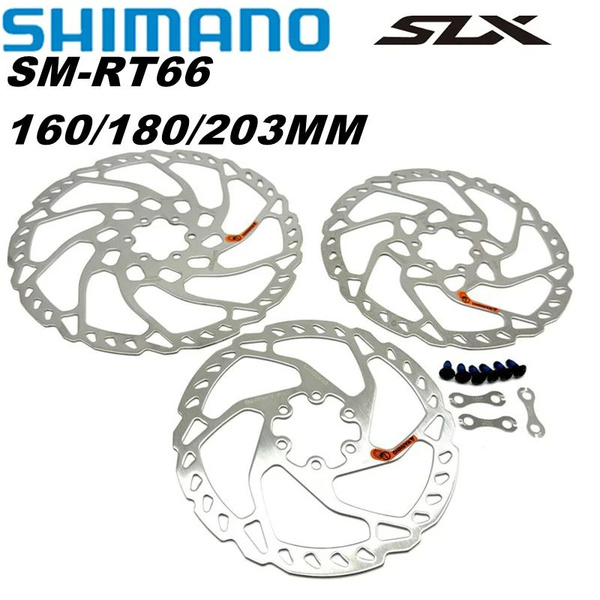 Дисковый тормозной ротор Shimano Deore SLX SM RT66, 6 болтов, 160 мм ...