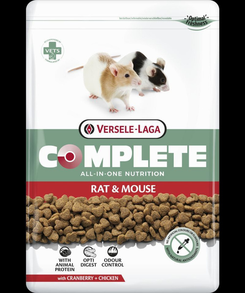 Характеристики 2 кг, корм полноценный Versele-Laga RAT & MOUSE COMPLETE ...