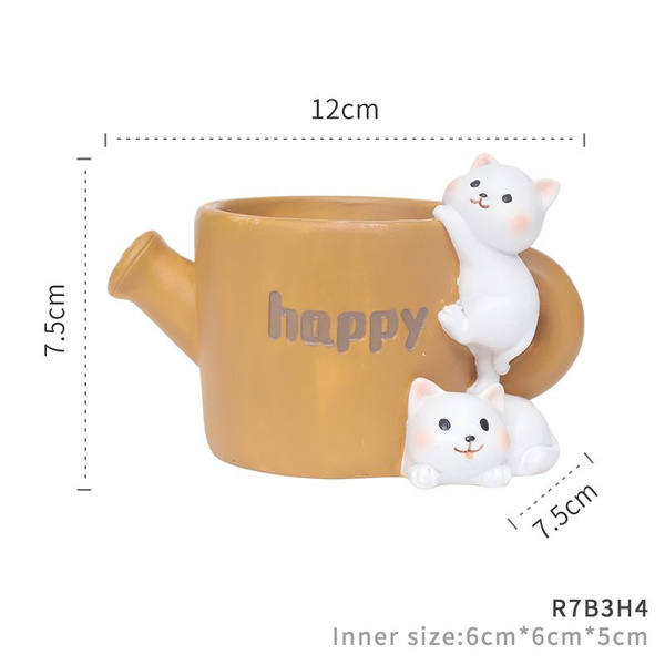 Roogo Горшок для цветов, 7.5 см х 7.5 см х 12 см, 0.66 л, 1 шт - купить ...