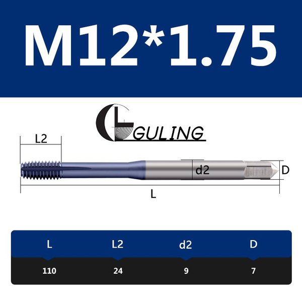 Стандарт GULING HSSE DIN Механический Раскатник метчик M2 M3 M4 M5 M6 M8 M10 M12 - купить с ...