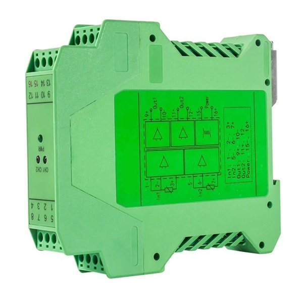 DC24V 0-300 в 4-20MA преобразователь сигнала температуры 2 входа 2 ...