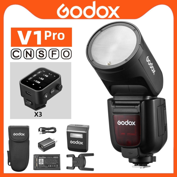 Вспышка с круглой головкой Godox V1 Pro V1Pro, TTL HSS с беспроводной ...