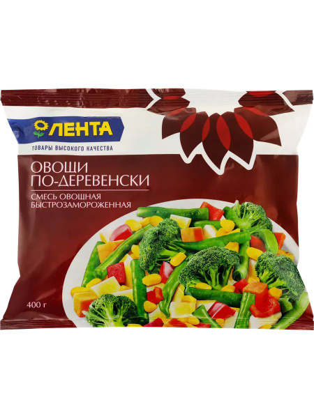 Смесь овощная ЛЕНТА Овощи по-деревенски, 400г - купить с доставкой по ...
