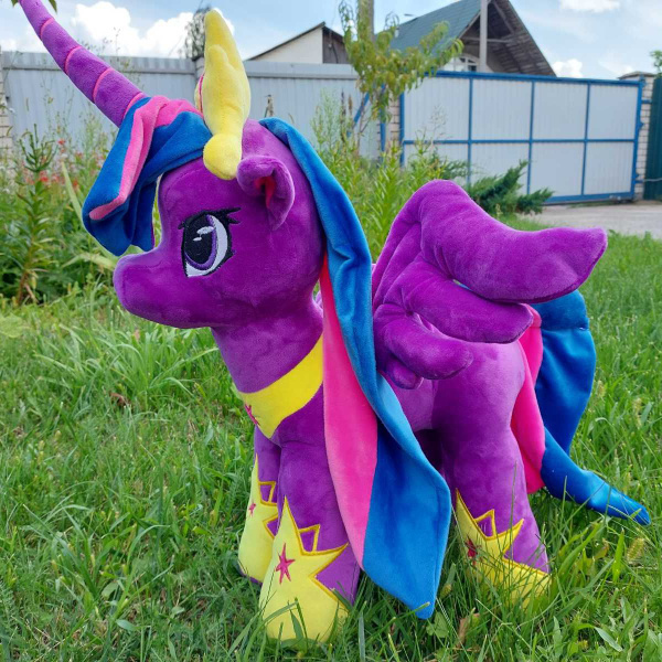 Игрушка мягкая пони единорог Искорка my little pony, 60 см - купить с ...