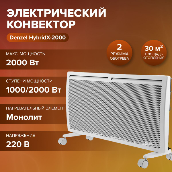 Обогреватель Denzel HybridX купить по выгодной цене в интернет-магазине ...
