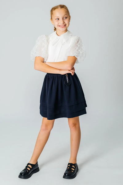 Юбка Девочки Colabear синий, размер 152 На любой сезон купить c доставкой на OZON по низкой цене ...