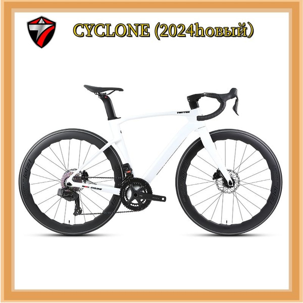 Twitter-Велосипед-21-белый-,CYCLONE-Disc (24new)-2*12S, alloy Rim ...