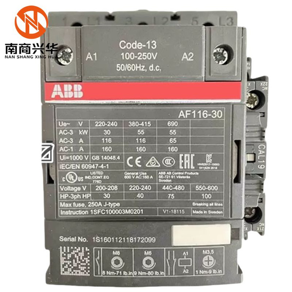 Новый оригинал Контактор переменного тока ABB AF116-30-11-13 1SFL427001R1311 купить на OZON по ...