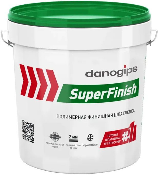 Шпатлевка ШИТРОК Danogips Superfinish 18,1 кг/11 л купить на OZON по низкой цене (1772841266)