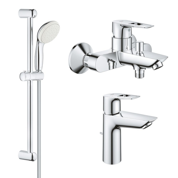 Комплект смесителей GROHE BauLoop с душевым гарнитуром, хром (NB0064 ...