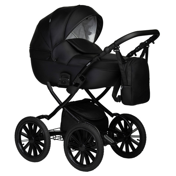 Коляска 2-в-1 Indigo MIO Eco Plus 14" (01 чёрная экокожа) купить на ...