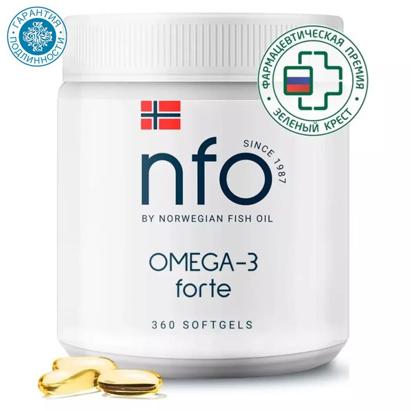 Norwegian Fish Oil Омега-3 форте 3+, 360 капсул купить на OZON по ...