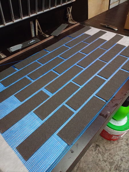 гибкий кирпич модульный на сетке с защитной плёнкой купить на OZON по ...