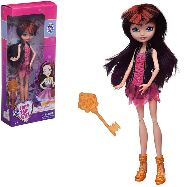 Кукла Junfa Kaibibi Сказочная девочка в розово-черном платье 30см купить на OZON по низкой цене ...