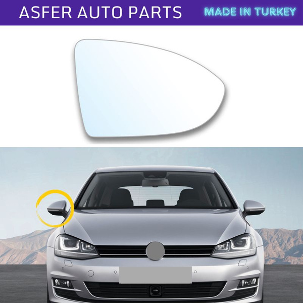 Стекло зеркала с подогревом правой стороны для Volkswagen Golf Mk7 2013 ...