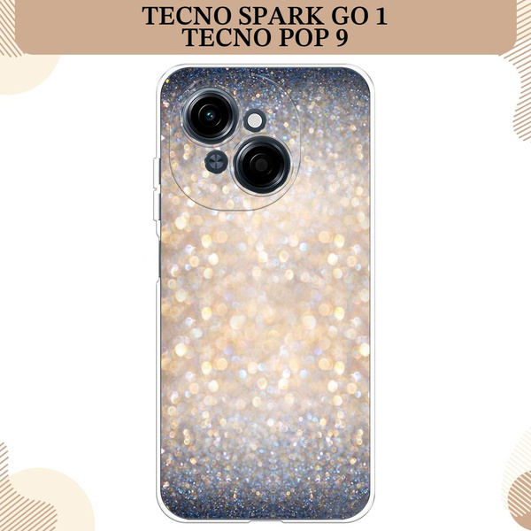 Силиконовый чехол на Tecno Spark Go 1 Tecno Pop 9 Техно Спарк Го 1 Техно ПОП 9 Мерцание