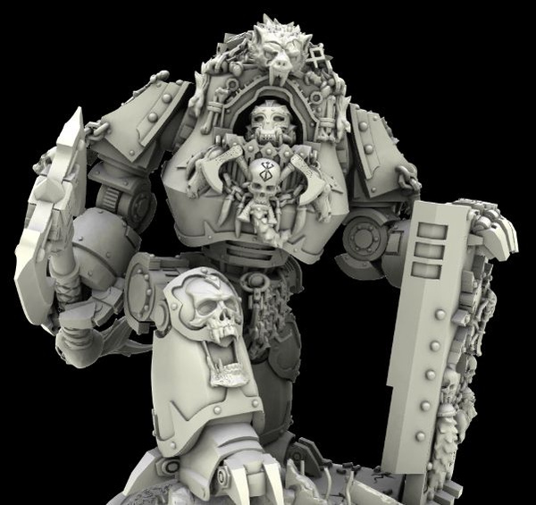 Warhammer 40000 Миниатюра Chaos Wolves Contemptor купить на OZON по ...