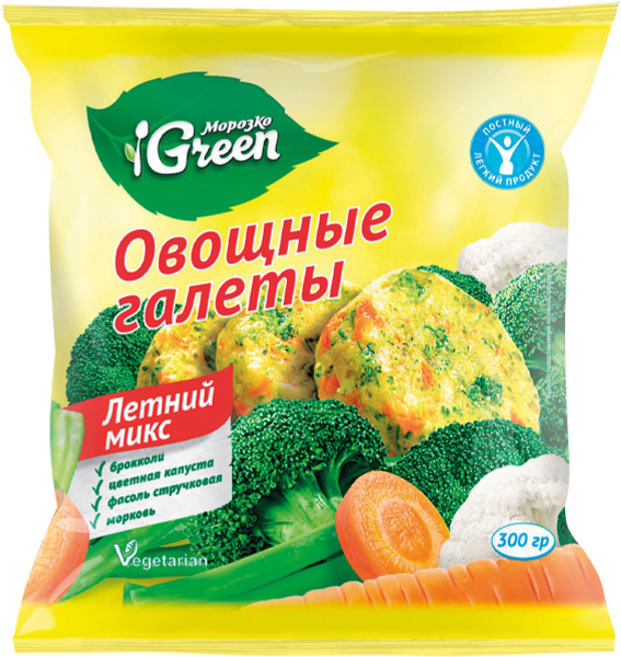 Овощные галеты МОРОЗКО GREEN Летний микс, 300г купить на OZON по низкой ...