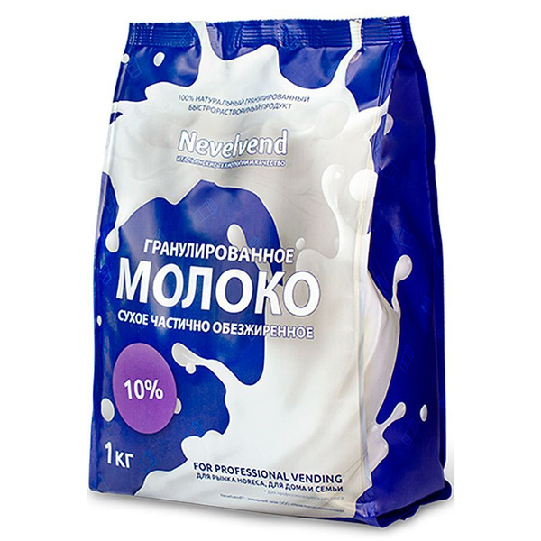 Молоко сухое NEVELVEND Professional в гранулах 10% жирности БЗМЖ, 4 кг ...