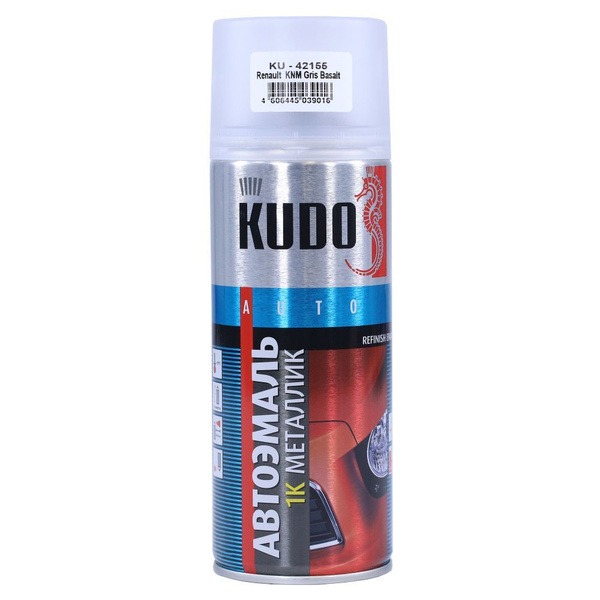 Краска автомобильная металлизированная аэрозоль "Renault KNM Gris Basalt" KUDO 520 м купить на ...