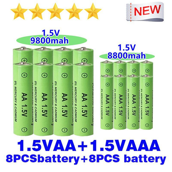 AA + AAA / AA1.5V9800mAh / 1.5VAAA 8800mah Щелочной аккумулятор дистанционно управляемый ...