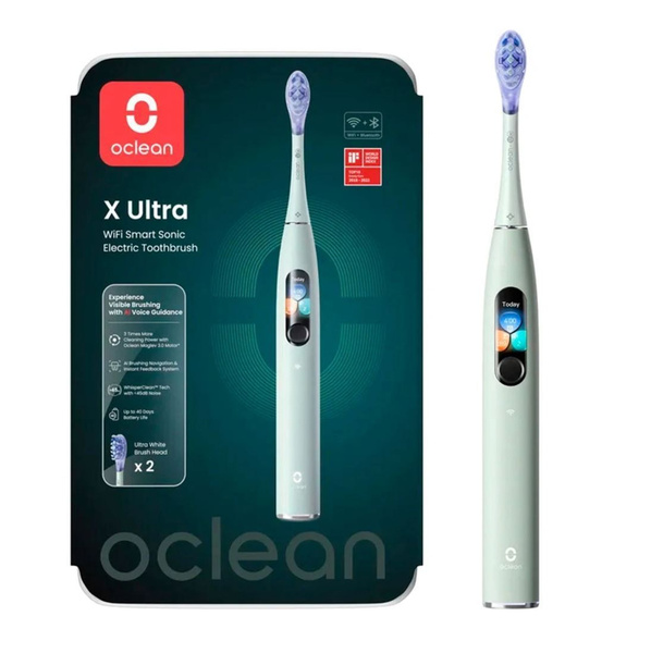 Умная электрическая зубная щетка Oclean X Ultra мятно-зеленый купить на OZON по низкой цене ...