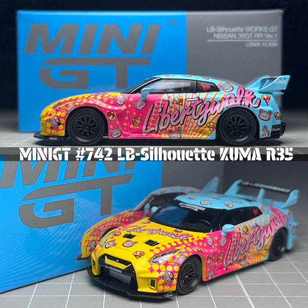 Характеристики MINI GT 742 LB-Silhouette Nissan GT-R R35 LBWK Kuma ...
