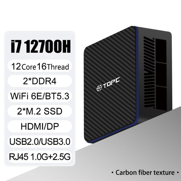 Мини-ПК (Intel Core i7-12700H, RAM 16 ГБ, SSD 500 ГБ, Intel Iris Xe ...
