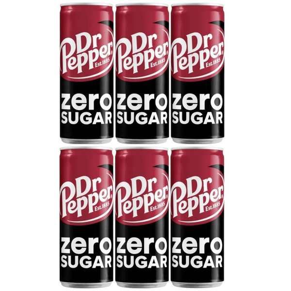 Газированный напиток Dr Pepper Zero / Лимонад Доктор Пеппер Зеро 330 мл 6 шт (Польша) купить на ...