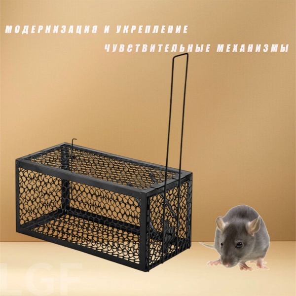 крысоловка металлическая (гуманная живоловка для крыс с задней дверцей ...