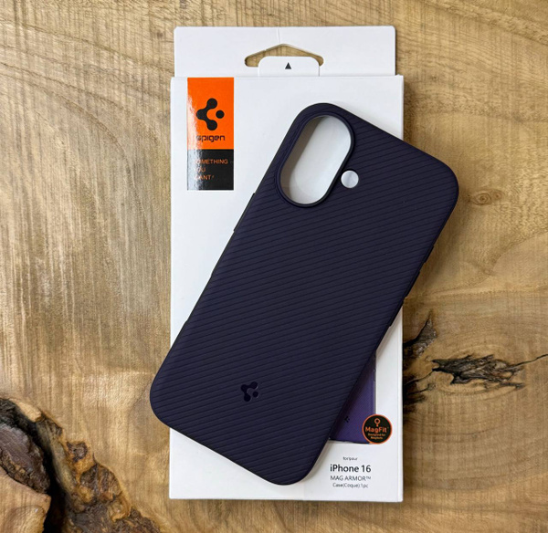 Чехол-накладка SPIGEN 01 / для iPhone 16 / Защита камеры / Purple ...