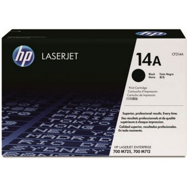 Расходник для печати HP Картридж CF214A № 14A черный, Черный (black ...