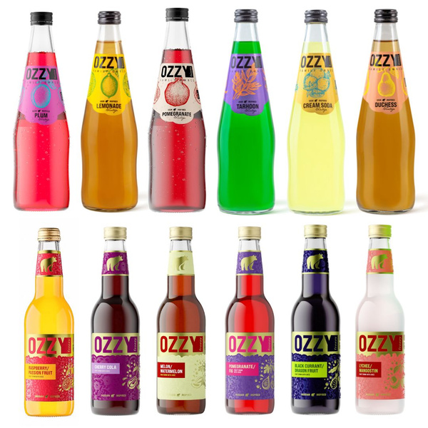 Коллекция лимонадов OZZY frozzy (Ассорти серий Vintage и Export) стекло ...