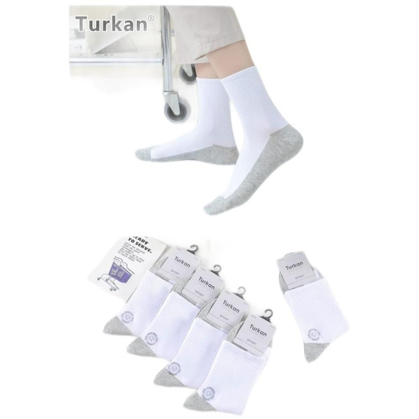Носки Мужской Turkan, размер 41, 42 Хлопок Бег, Йога и пилатес На любой сезон серый, белый ...