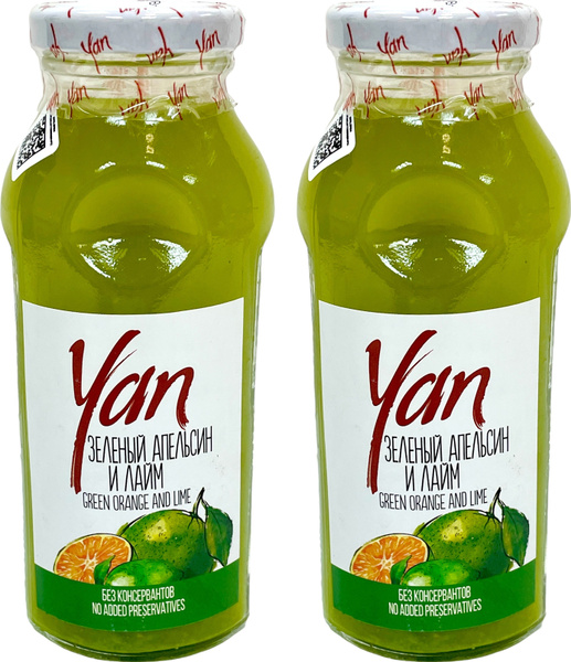 YAN Нектар из зеленого апельсина и лайма 2 х 250 мл купить на OZON по низкой цене (1801373304)