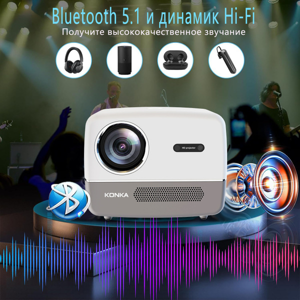 Проектор QUORO-projector, 1LCD, серый купить на OZON по низкой цене ...