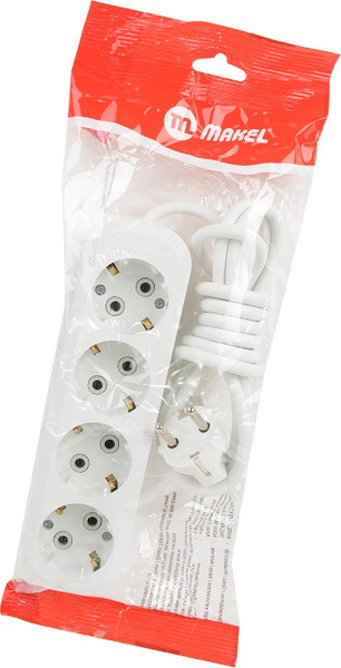 Удлинитель бытовой Makel купить c доставкой на OZON по низкой цене (1823214968)