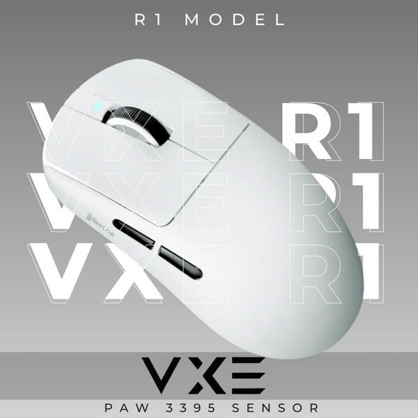 Игровая мышь беспроводная VXE беспроводная VXER1 , белый,R1 купить c ...