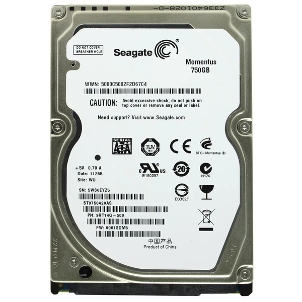 Внутренний жесткий диск 750ГБ Seagate ST9750420AS HDD 750 ГБ Внутренний ...