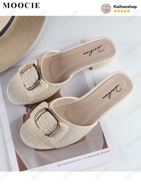 Пантолеты Женский MOOCIE, размер 38, 39 Искусственная кожа Без застёжки Лето купить c доставкой ...