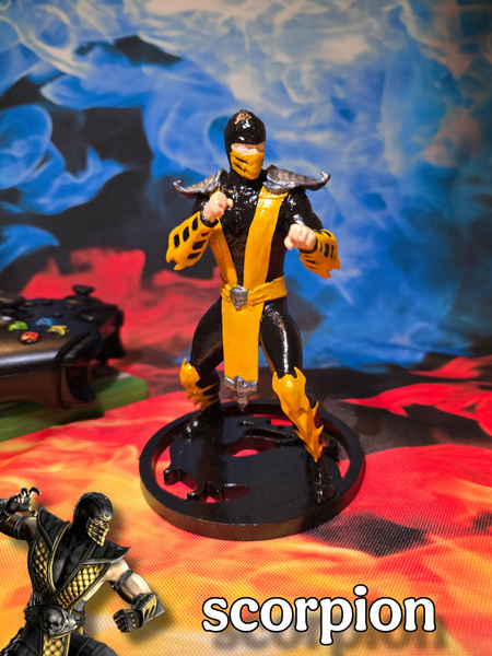 3D фигурка "Scorpion", Скорпион из Мортал Комбат купить на OZON по ...