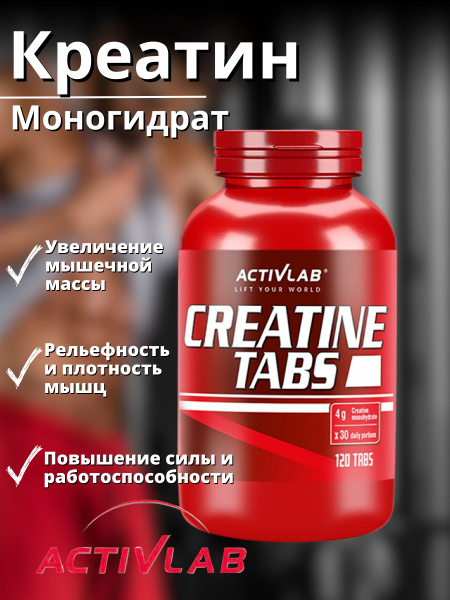 Activlab / Креатин моногидрат Creatine, 120 таблеток купить на OZON по низкой цене (1845764337)