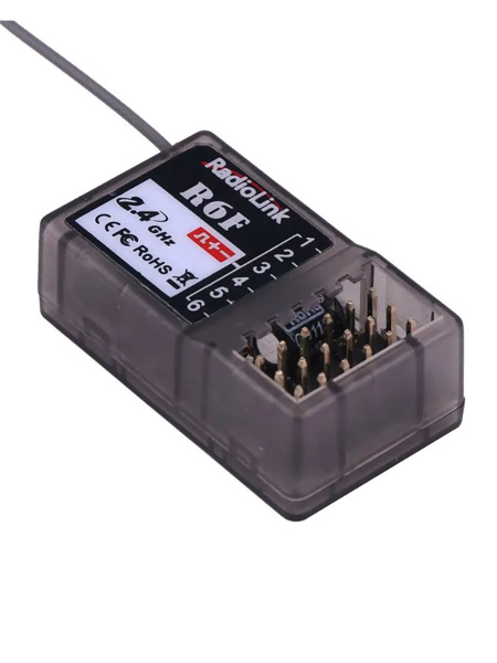 Приемник Radiolink R6F для автомоделей, катеров / 6-канальный приемник для радиоуправляемых ...