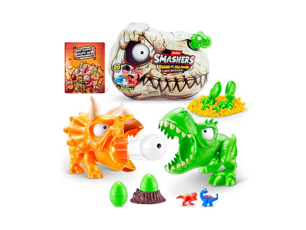 Игрушка Zuru Smashers: T-Rex Battle mini, в ассортименте, 74114 купить ...
