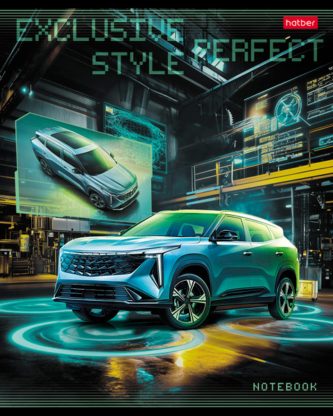 Тетрадь Hatber 5 штук/5 дизайнов, 40 листов, формата А5 в клетку на скобе, пластиковая обложка ...