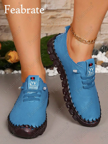 Кроссовки Женский Feabrate Искусственная кожа Бег, размер 41 R (средняя) Демисезон Шнурки купить ...